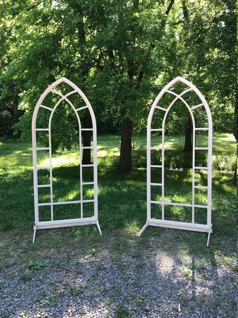 TALL Arched Window Frame Wooden Wedding Arch 7ft x 3ft | Etsy