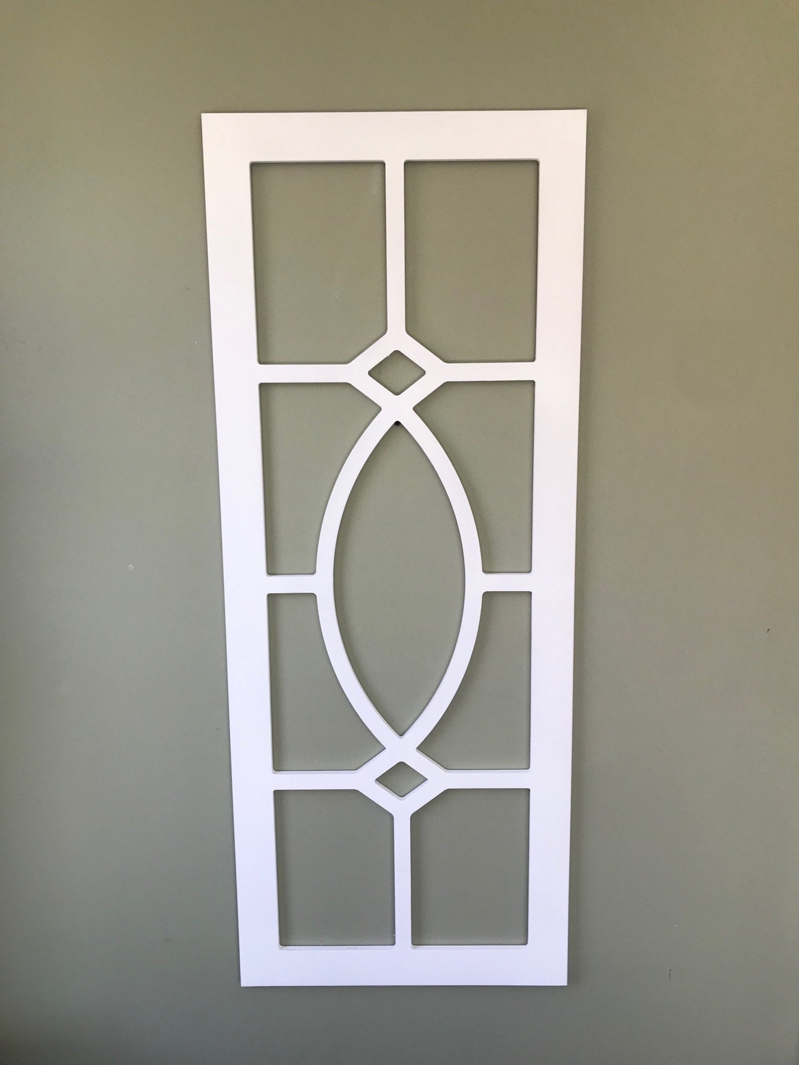 Rectangle Farmhouse Window Frame, Stained, Custom, Shabby Chic Hanging ...