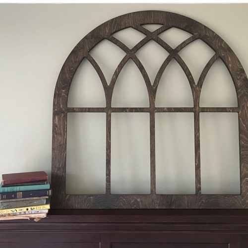 Large Half Arched Window Frame Farmhouse Frame Faux Arch - Etsy