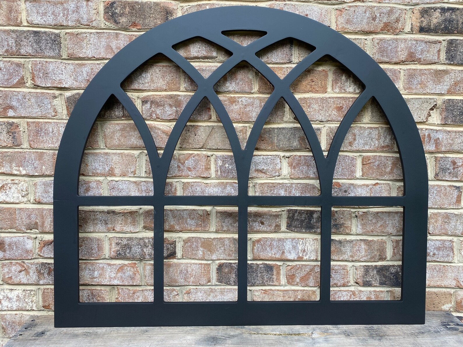 Arch Window Arched Farmhouse Frame Faux Window Frame Custom - Etsy