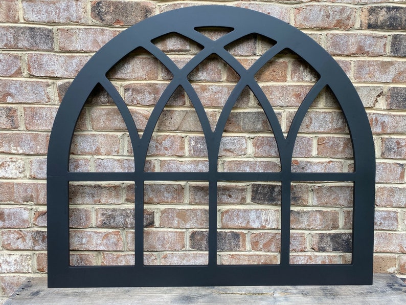 Arch Window Arched Farmhouse Frame Faux Window Frame Custom - Etsy