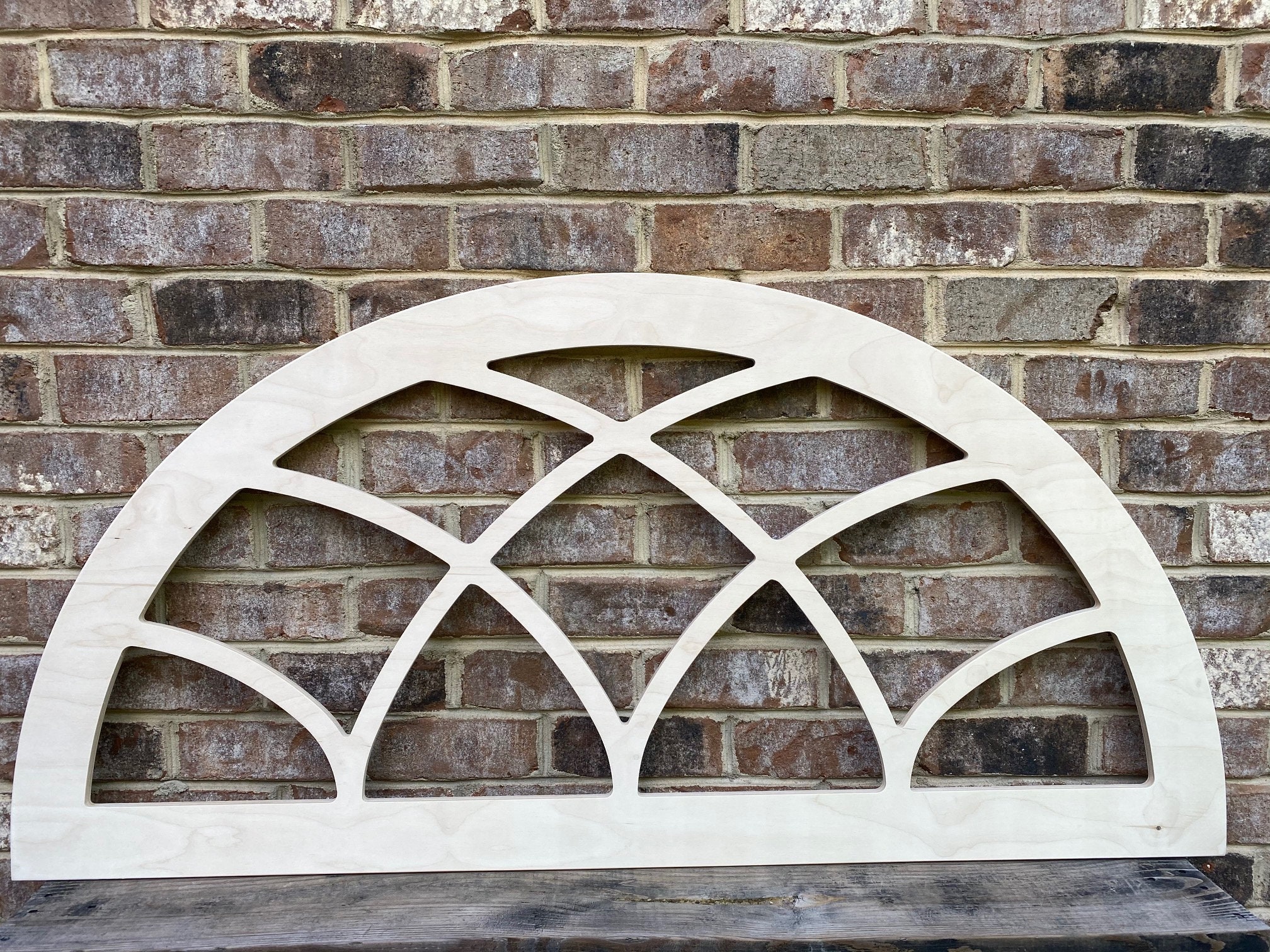 Large Half Arched Window Frame Farmhouse Frame Faux Arch - Etsy