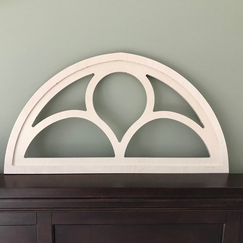 Half Arched Window Frame Farmhouse Frame Faux Arch Window | Etsy