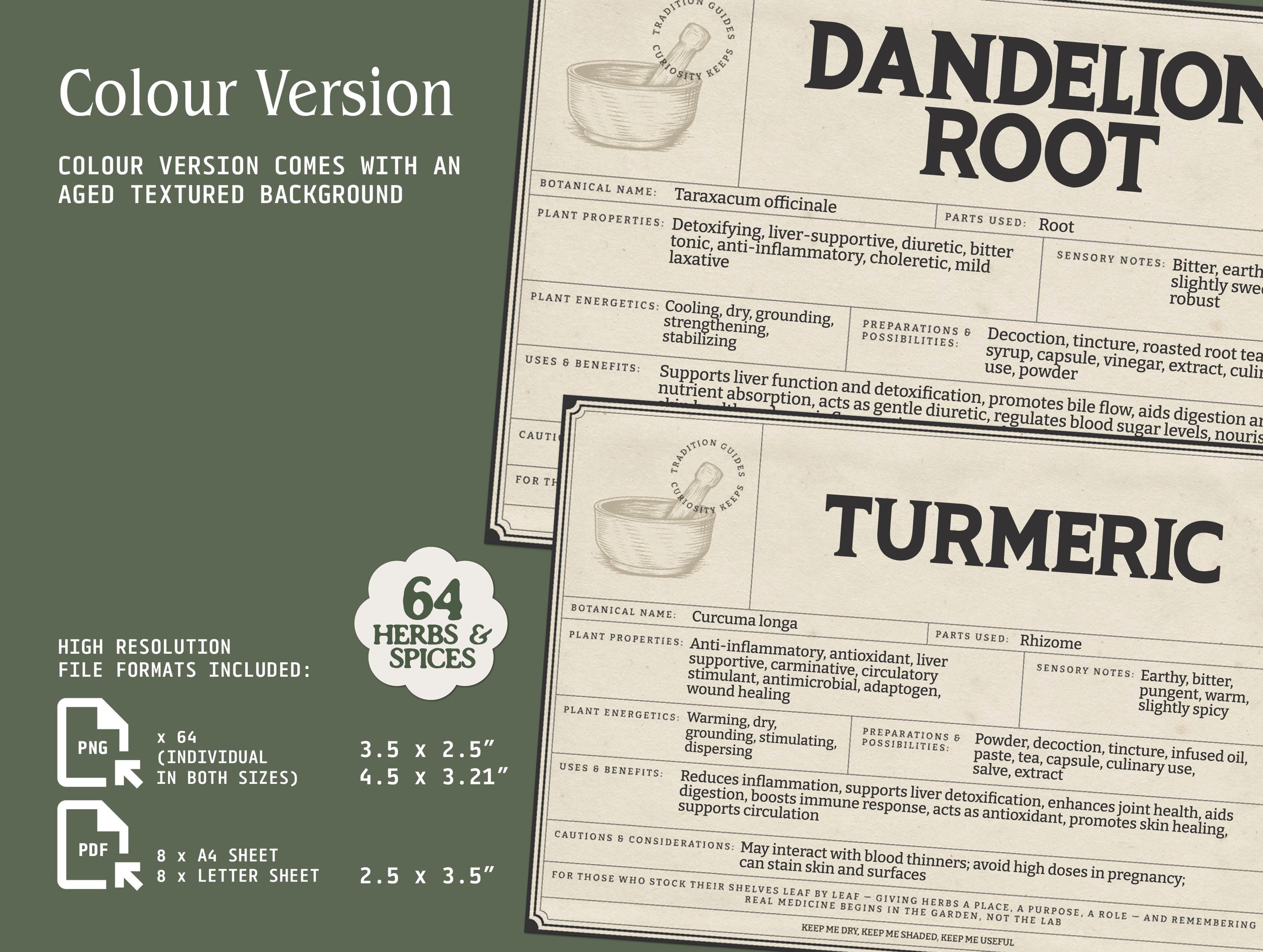 Apothecary Jar Labels Herbalist Labels Dried Herb Packaging Botanical ...