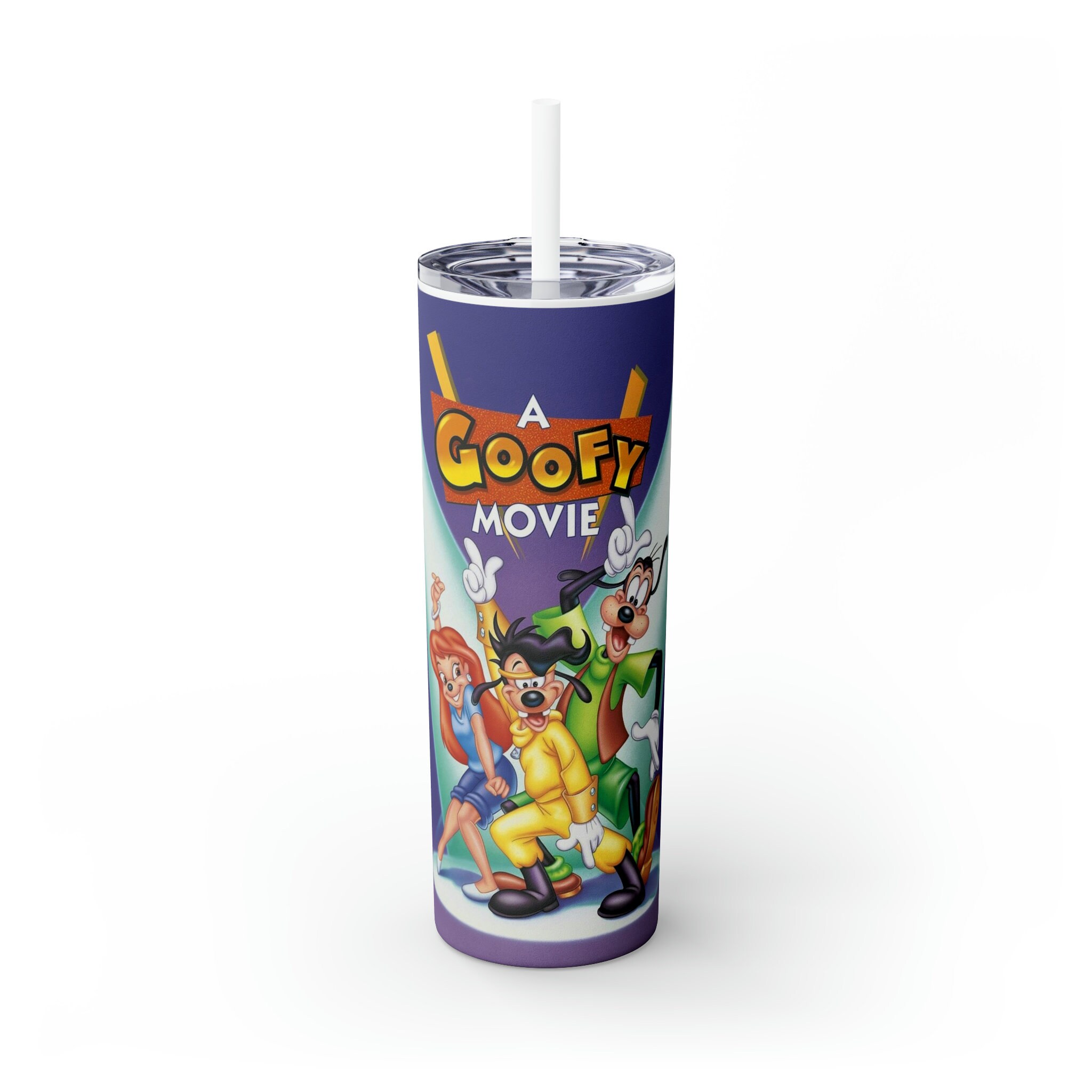 A Goofy Movie Skinny Tumbler With Straw 20oz - Etsy