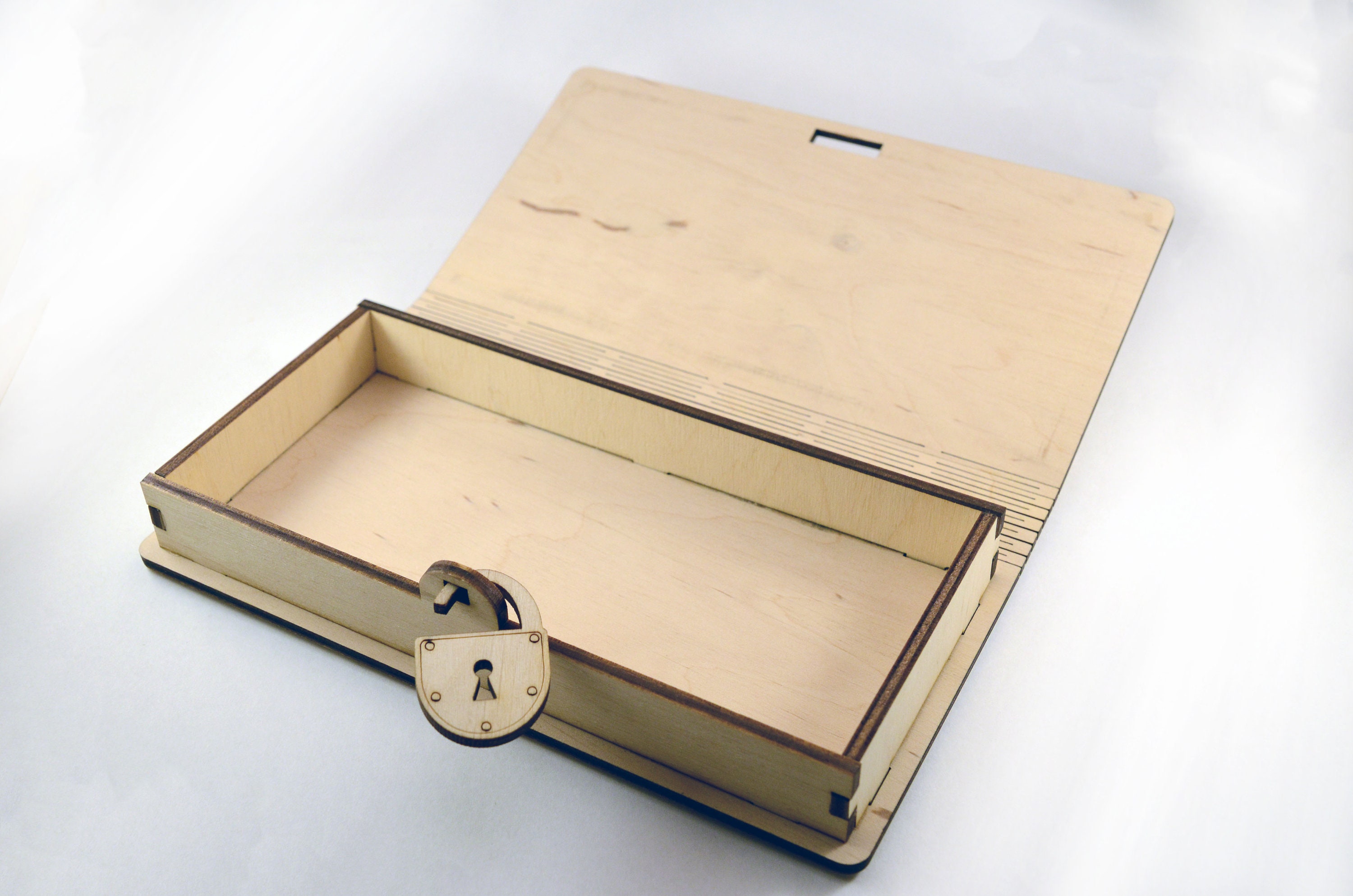Wooden Cash Box - Money Holder - Jewerly Box for Banknotes and Small ...