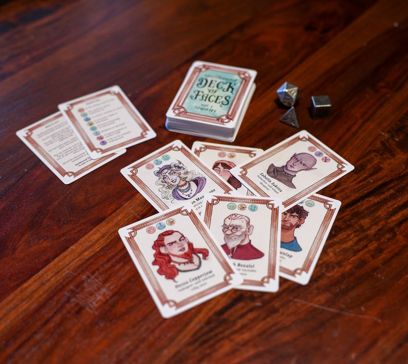 The Deck of Faces: 60 Unique NPC Cards for Dnd (PDF Download) - Etsy