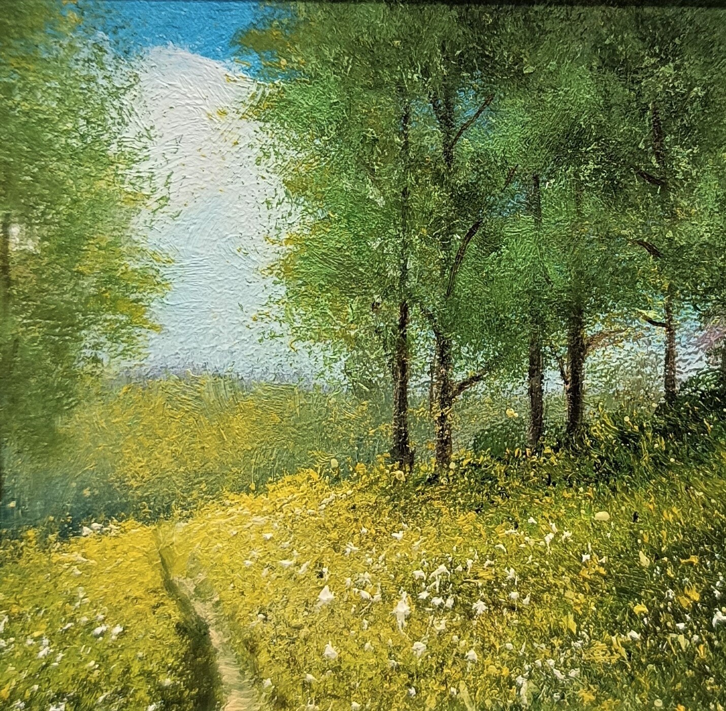Original Landscape Oil Painting on Canvas Green Trees Painting ...