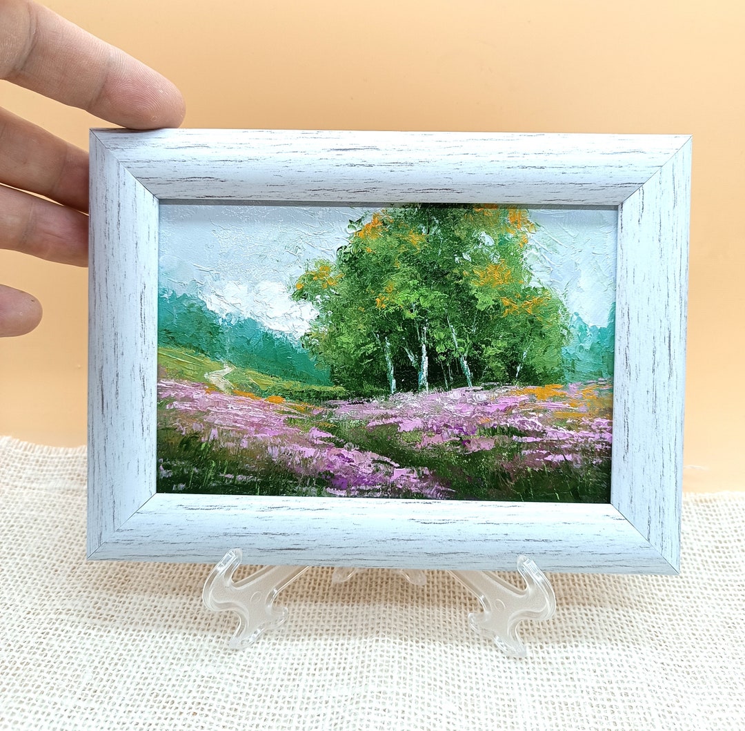 Meadow Flowersforest Oil Painting Forest Landscape Oil Painting ...