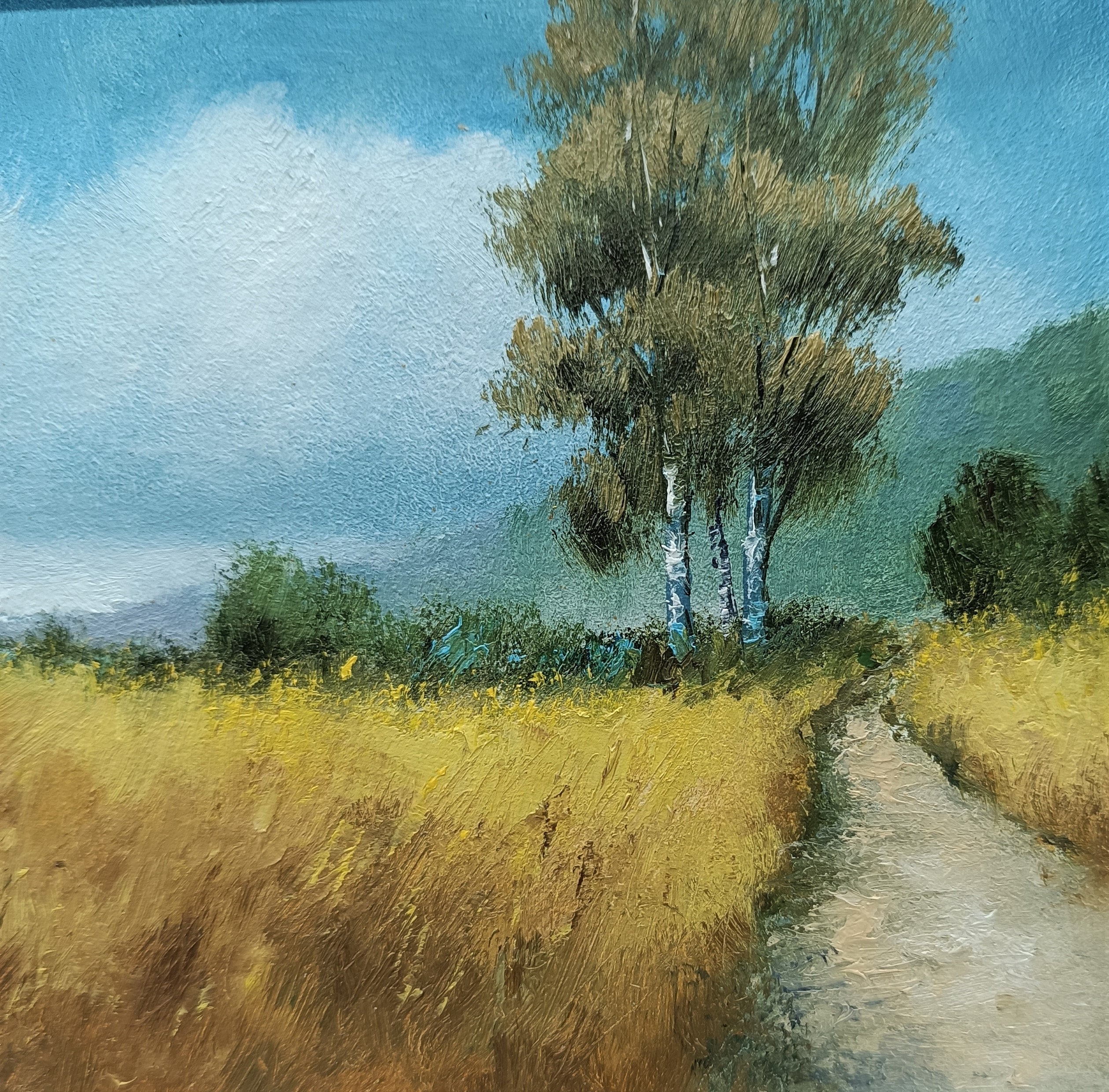 Original Landscape Oil Painting on Canvas Green Trees Painting ...
