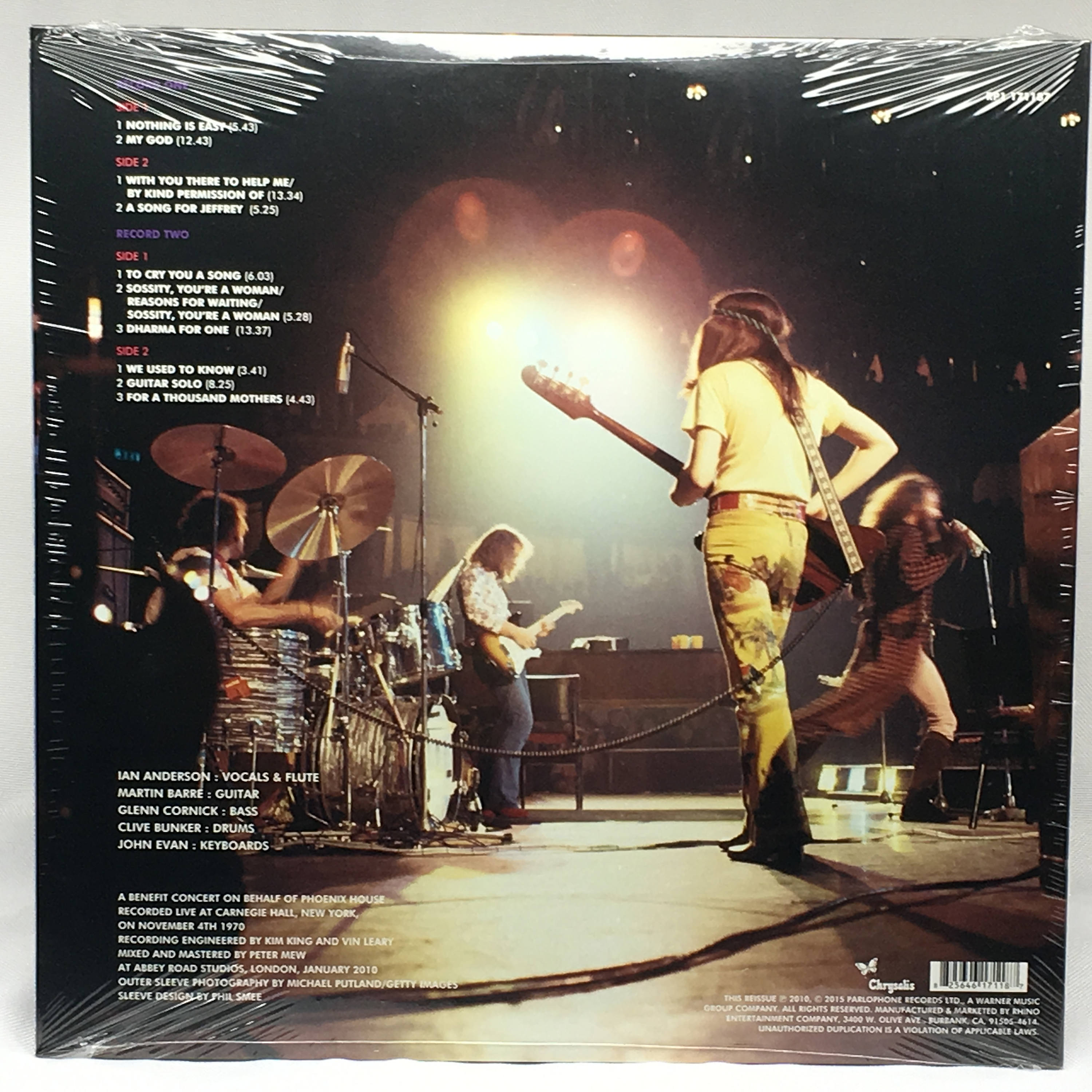 Jethro Tull Live At Carnegie Hall 1970 2 LP Album Vinyl | Etsy