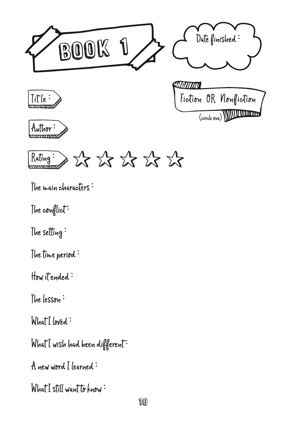 My Life in Books Reading and Coloring Journal - Etsy