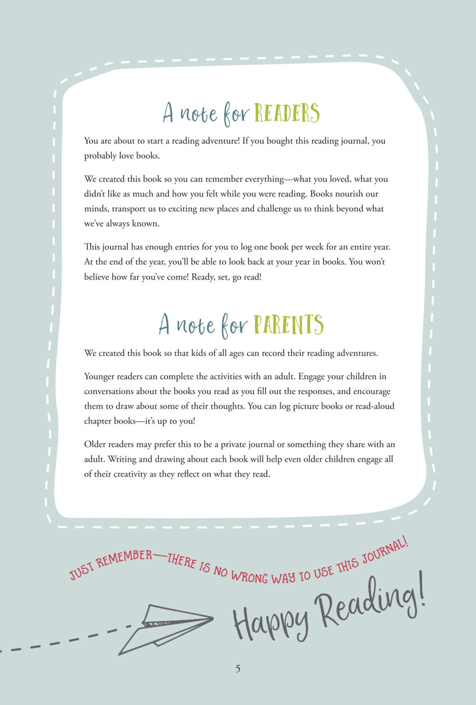 My Reading Adventures Kids Reading Journal - Etsy