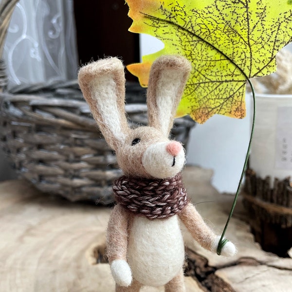 Needle Felted Rabbit - Etsy