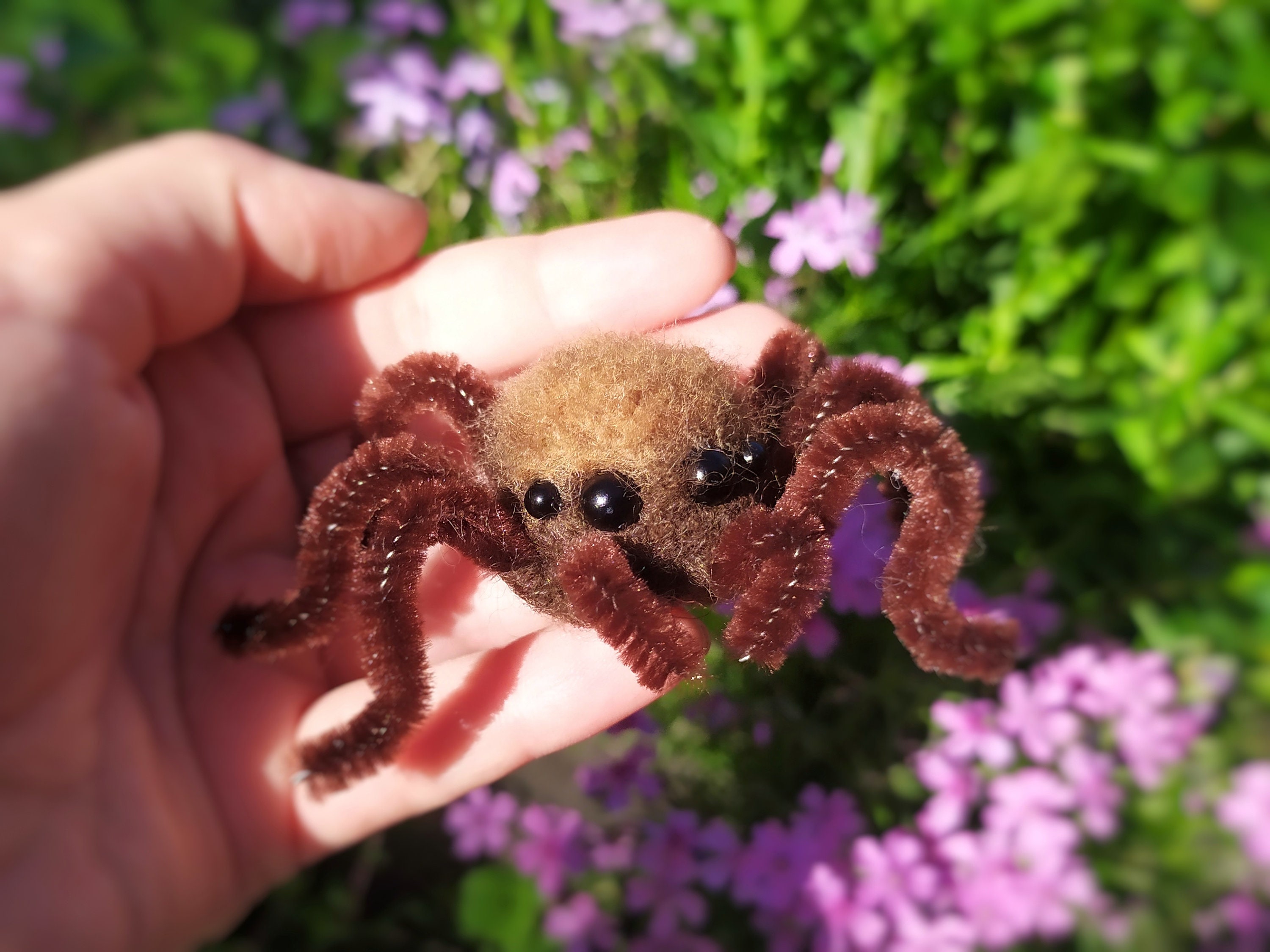 Needle Felted Spider Wool Spider Felted Spider Realistic | Etsy