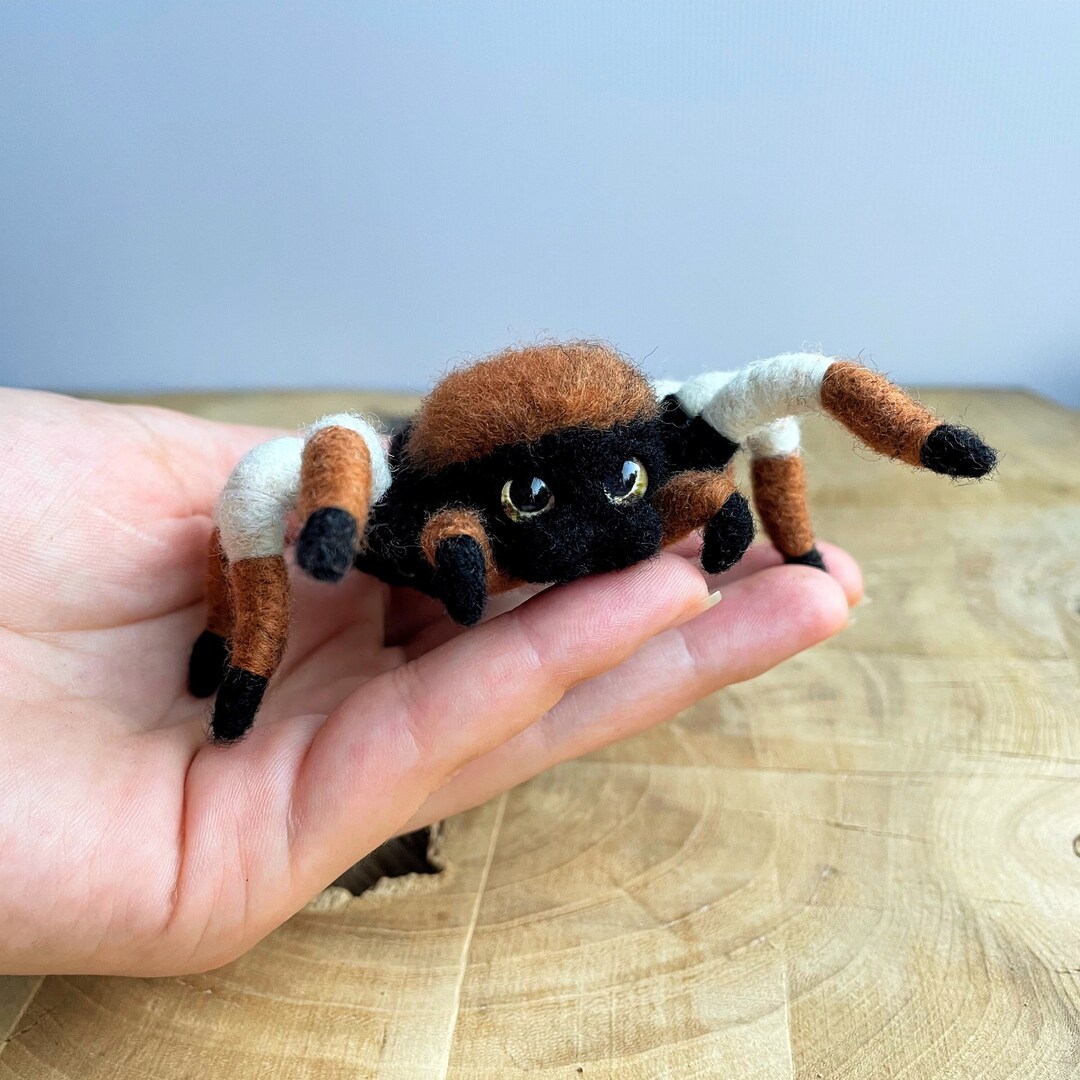 Needle Felted Spider Tarantula, Wool Spider, Felted Spider, Realistic ...