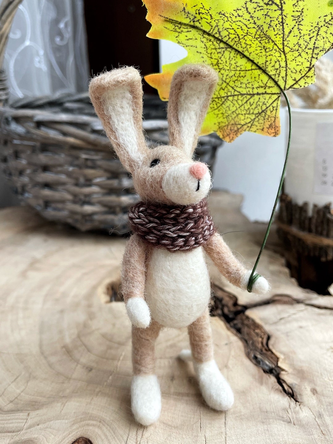 Needle Felted Rabbit , Realistic Bunny, Needle Felted Bunny, Sculpture ...