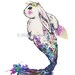 Mermaid Fairy Bunny Watercolor Painting Print Fantasy Art Print, Rabbit ...