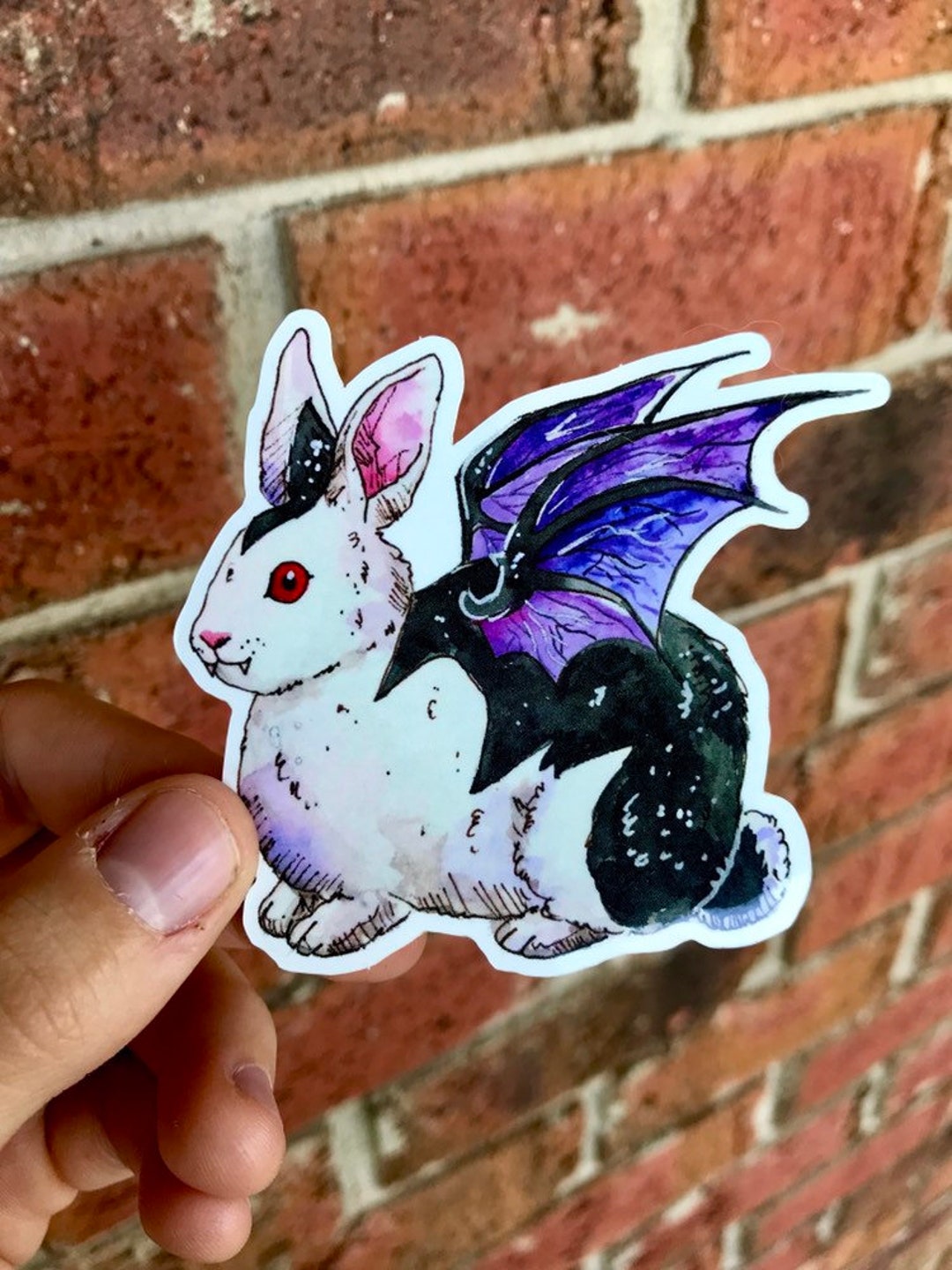 Vampire Dracula Bunny Sticker Decal, Halloween, Pets, Vinyl Stickers ...