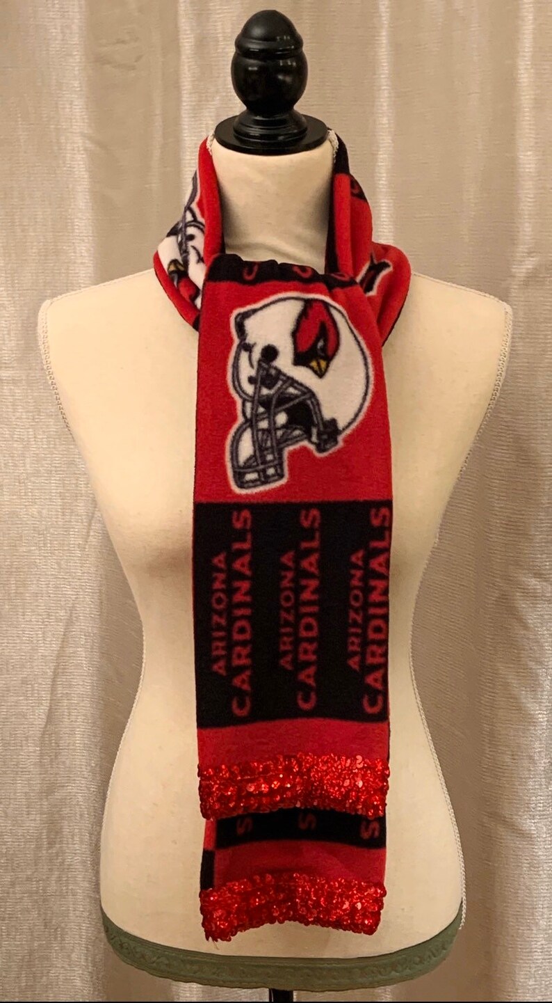 Arizona Cardinals Fleece Bling Scarf | Cardinals Fan | Cardinals Scarf ...