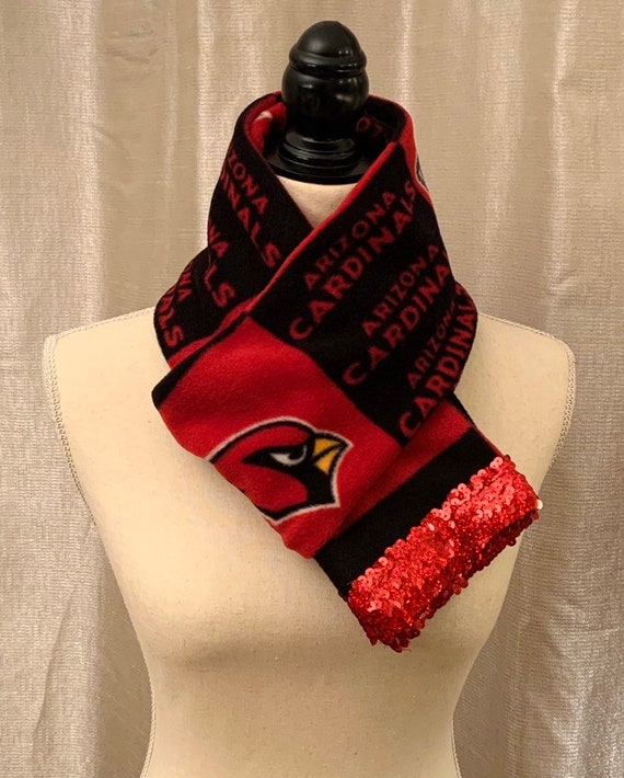 Arizona Cardinals Fleece Bling Scarf Cardinals Fan | Etsy