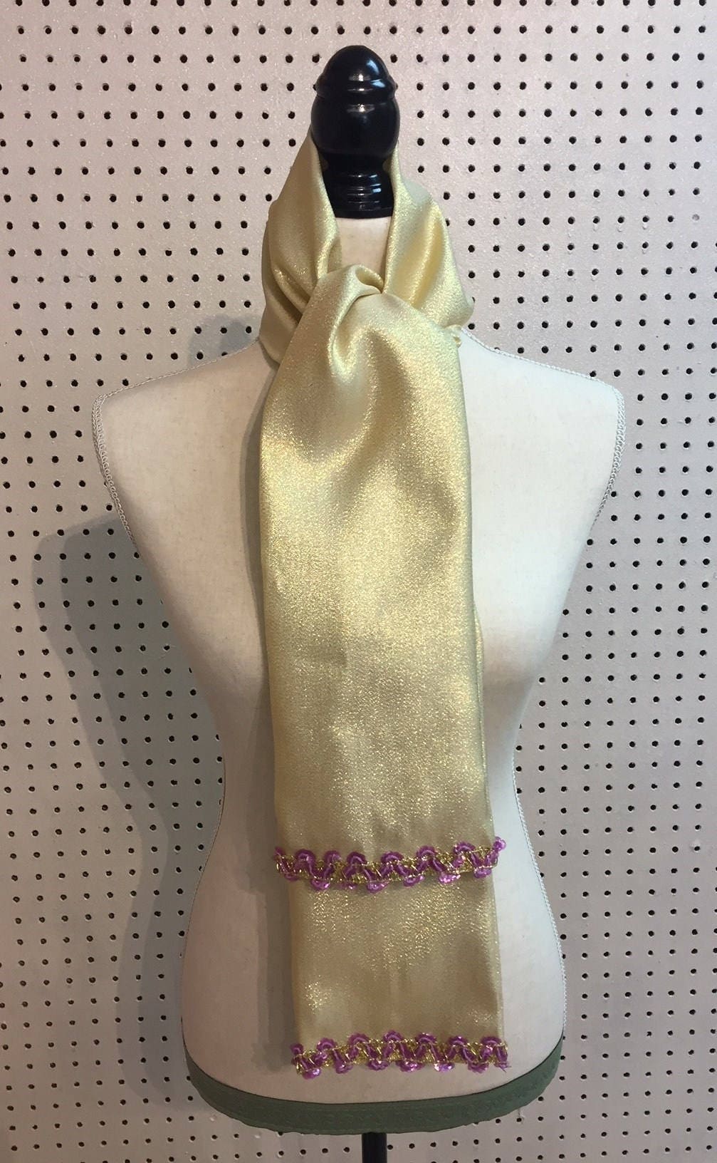 Shiny Gold Scarf Princess Scarf Regal Scarf Gold Scarf Gold Sparkly ...