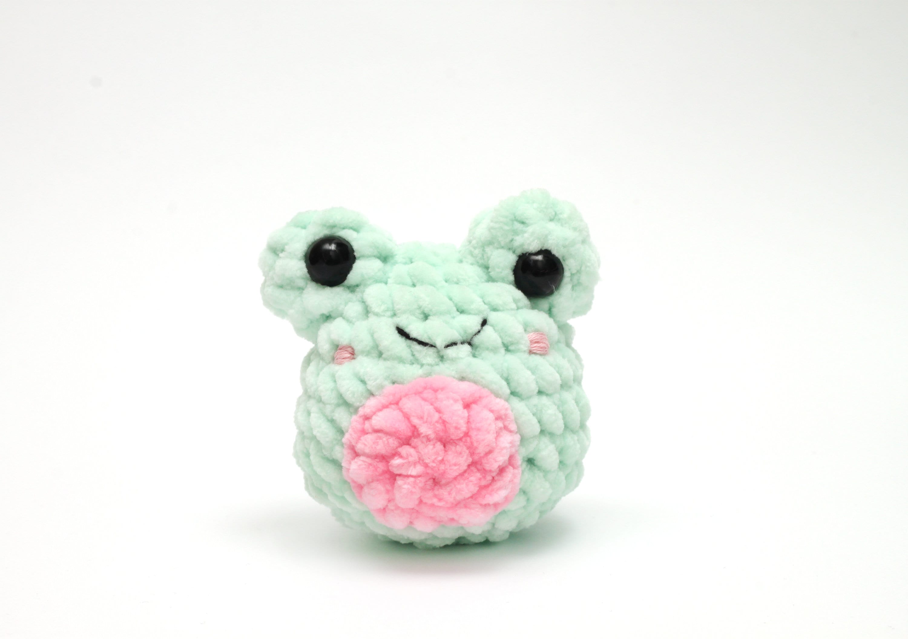 Kawaii frog plush toy Small frog figurine Cute desk | Etsy