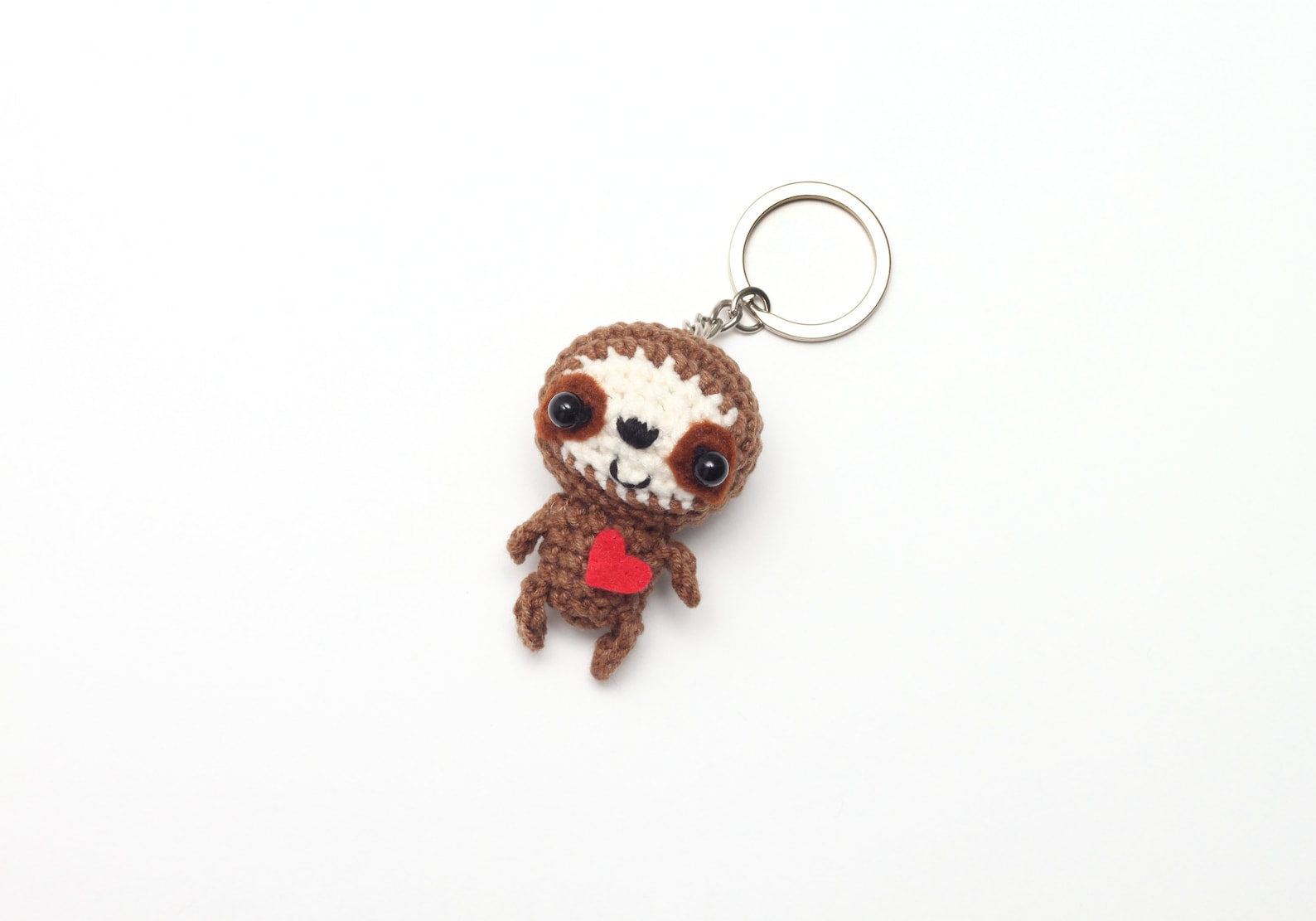 Crochet Sloth Keychain - Etsy