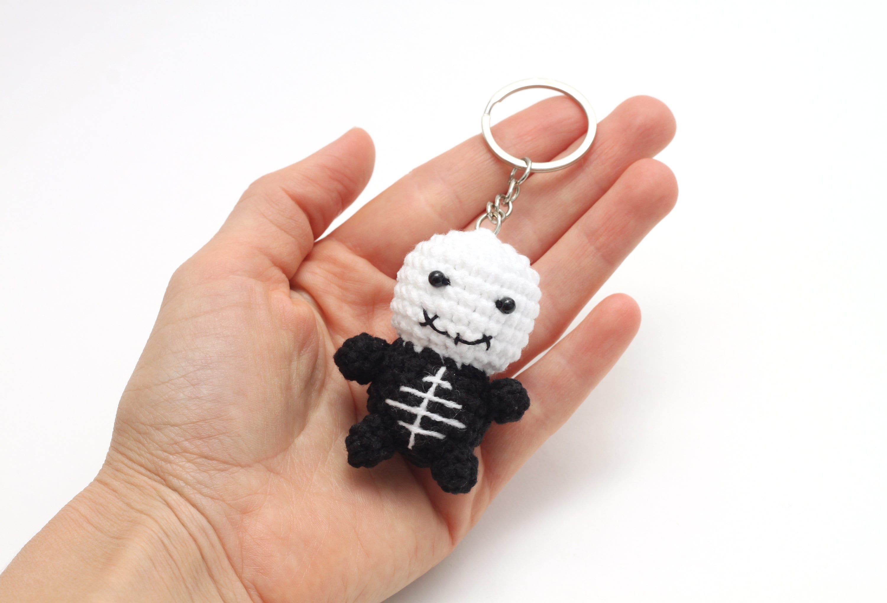 Halloween Skeleton Keychain - Etsy