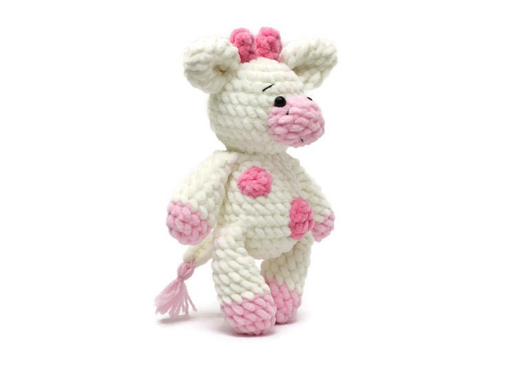 Strawberry Cow Plush - Etsy