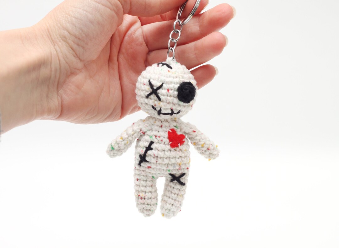 Voodoo Doll Keychain Creepy Key Chain Spooky Valentine Gifts - Etsy