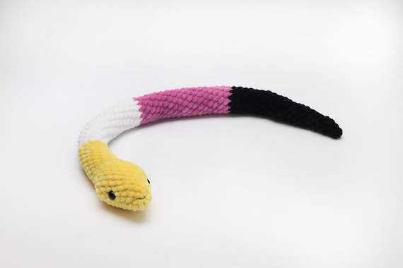 Nonbinary Snake Plush LGBTQ Snake Plushie Pride Flag Mini | Etsy