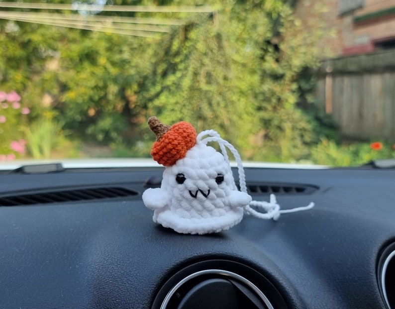 Ghost Car Accessories Halloween Car Decor Cute Ghost Couple Rear View ...