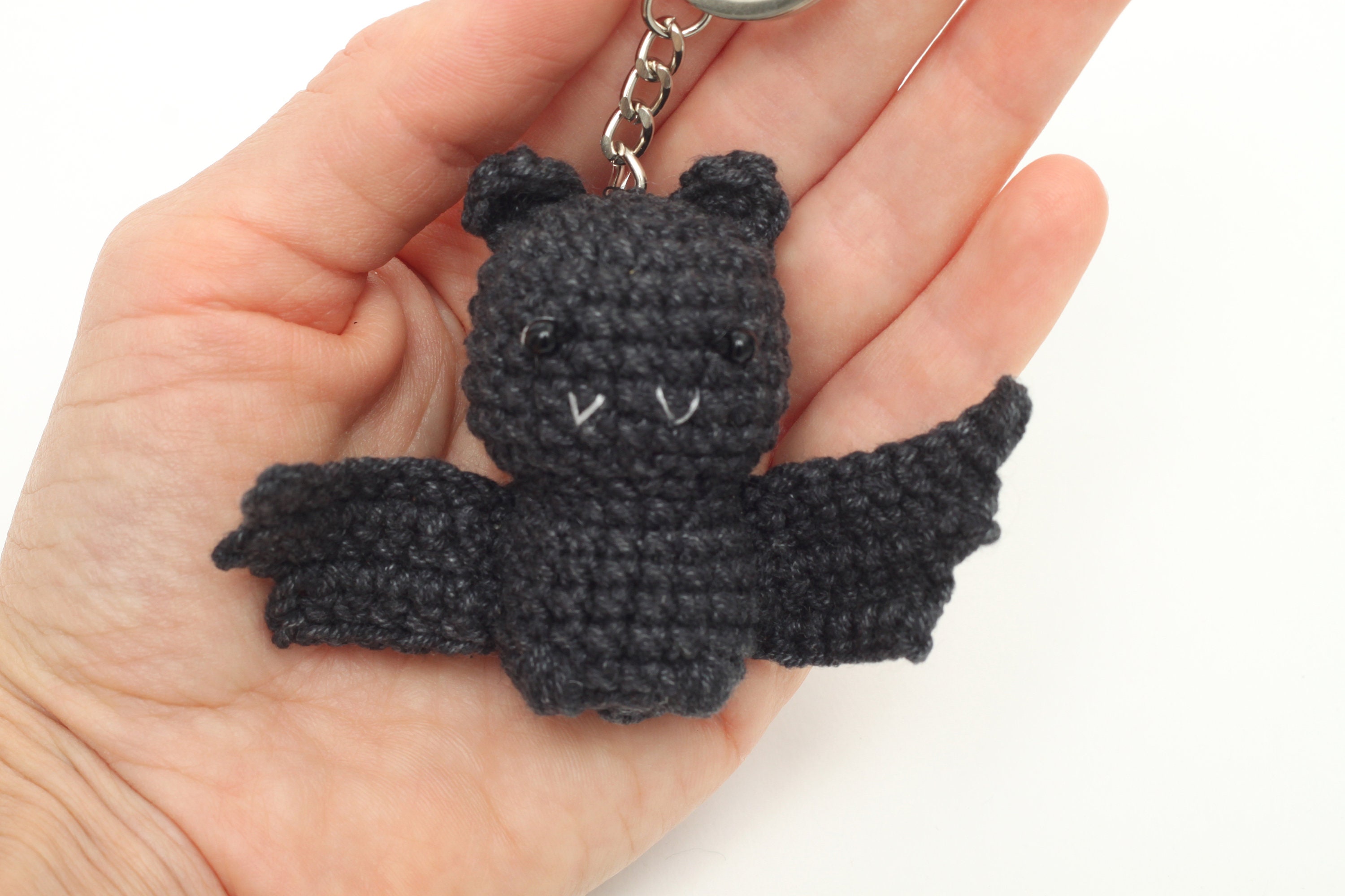 Halloween bat keychain gift | Etsy