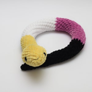 Nonbinary Snake Plush LGBTQ+ Snake Plushie Pride Flag Mini - Etsy