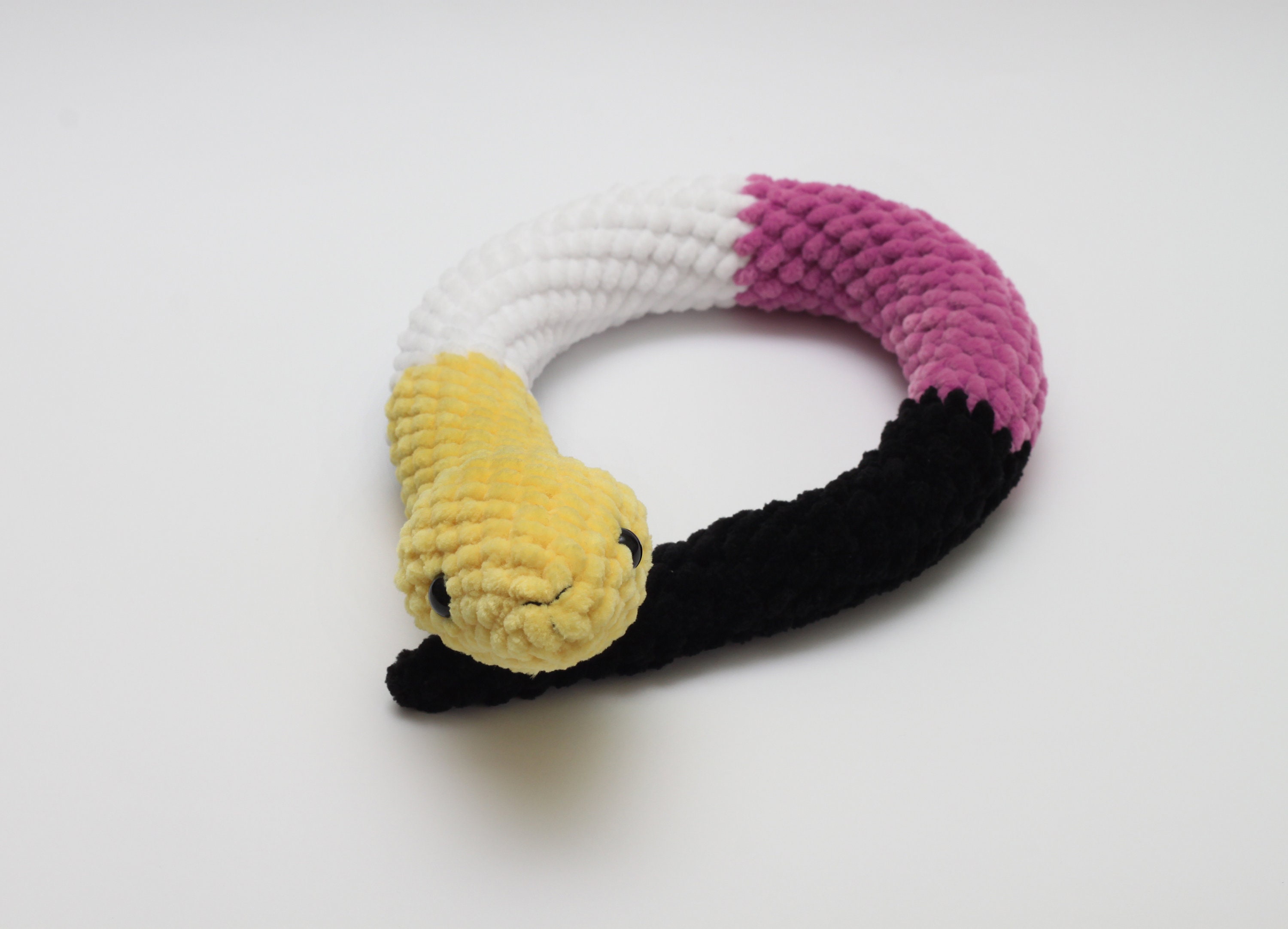 Nonbinary Snake Plush LGBTQ Snake Plushie Pride Flag Mini | Etsy