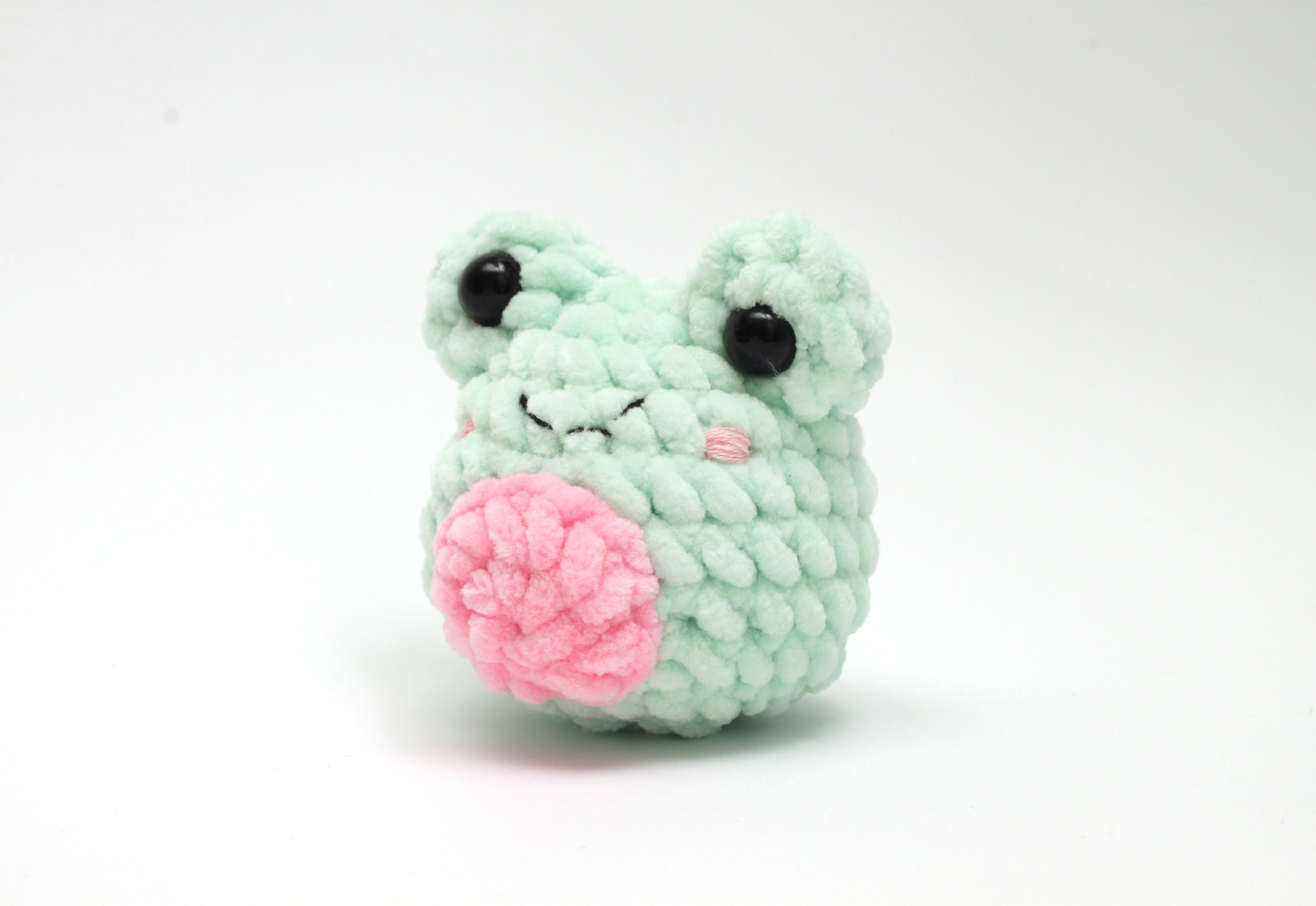 Kawaii frog plush toy Small frog figurine Cute desk | Etsy