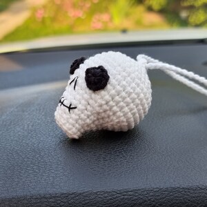 Skeleton Car Decor Spooky Car Accessories Halloween Rear View Mirror ...