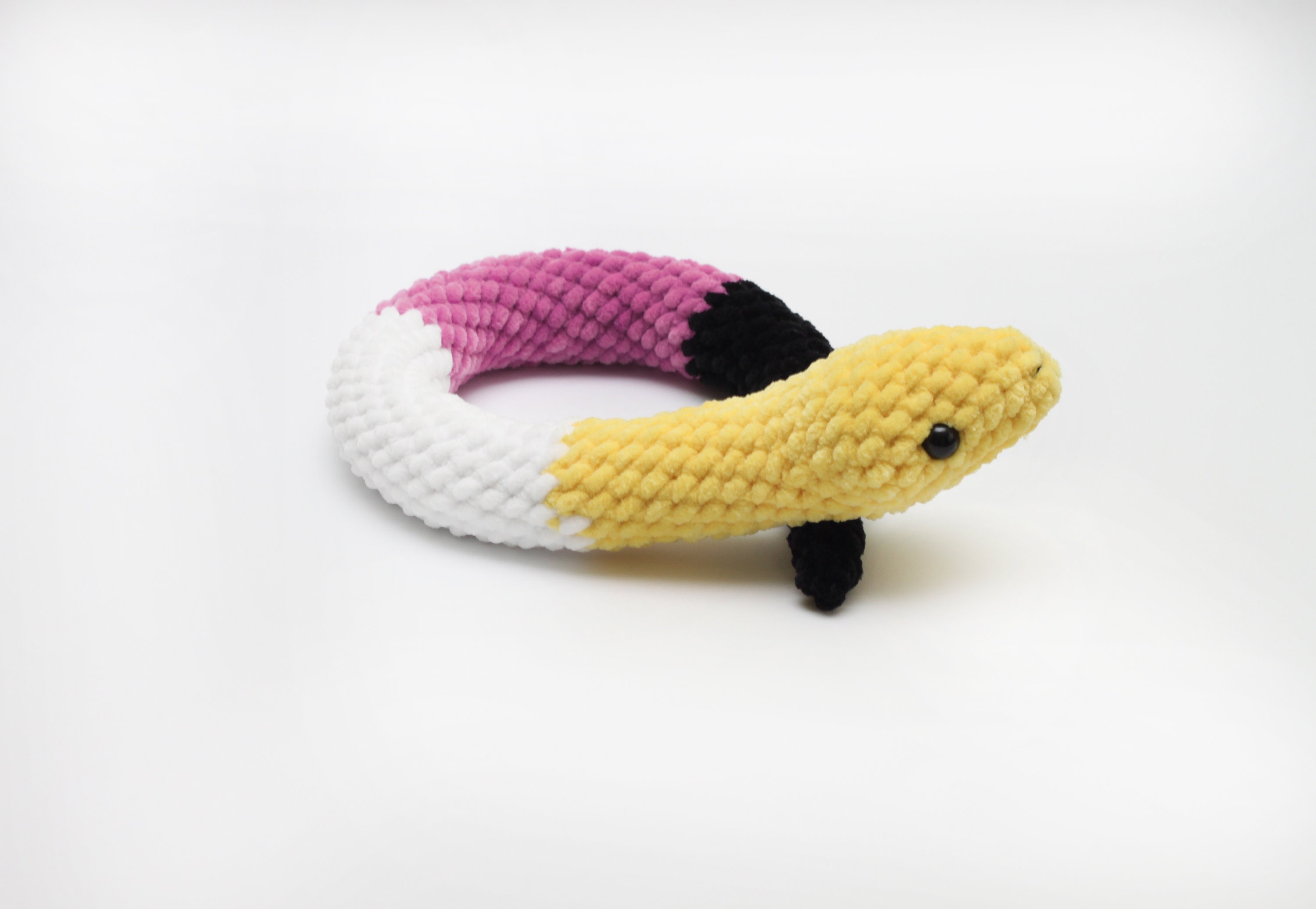 Nonbinary Snake Plush LGBTQ Snake Plushie Pride Flag Mini | Etsy