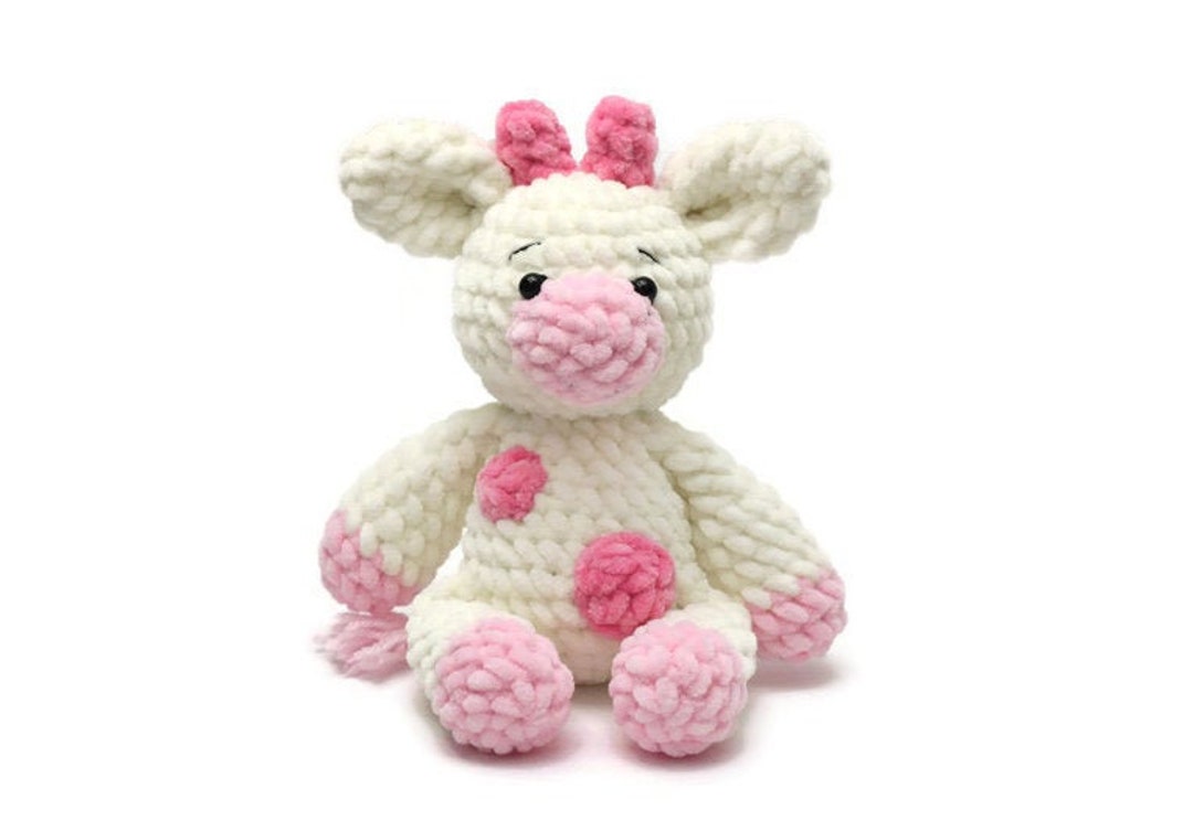 Strawberry Cow Plush - Etsy