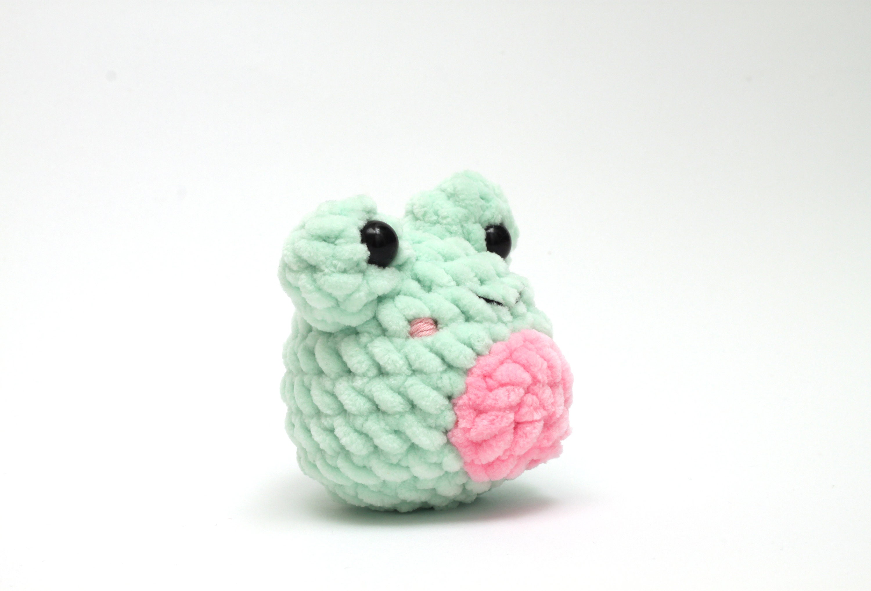 Kawaii frog plush toy Small frog figurine Cute desk | Etsy