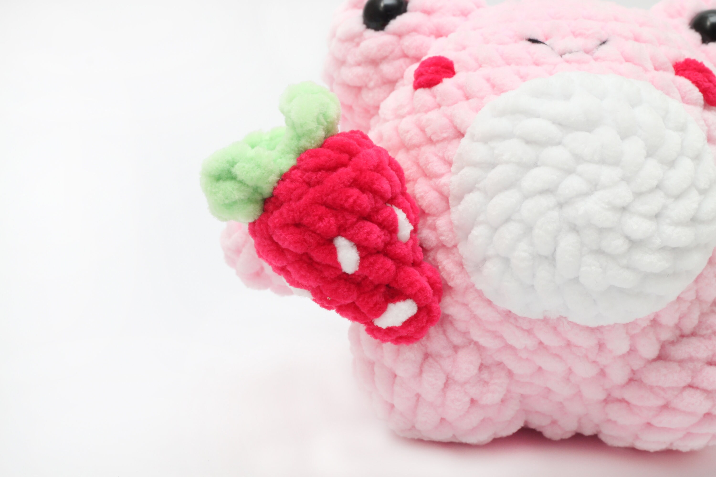 Strawberry frog plush | Etsy