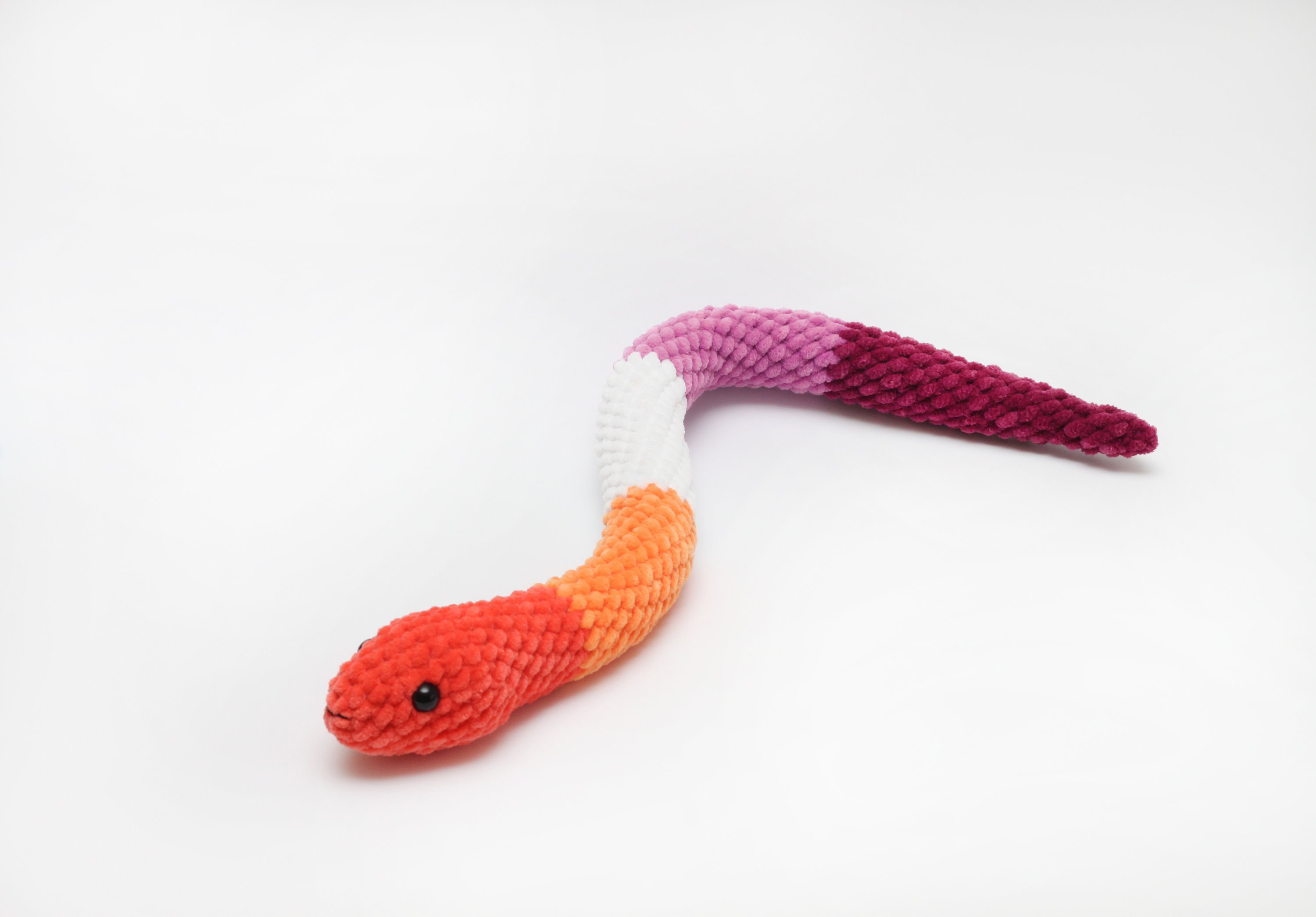 Nonbinary Snake Plush LGBTQ Snake Plushie Pride Flag Mini | Etsy