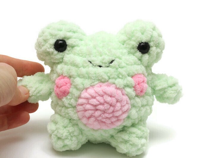 Cute frog plush Kawaii frog plushie Frog baby toy | Etsy