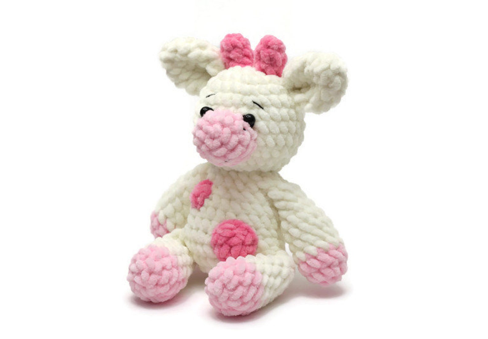 Strawberry Cow Plush - Etsy