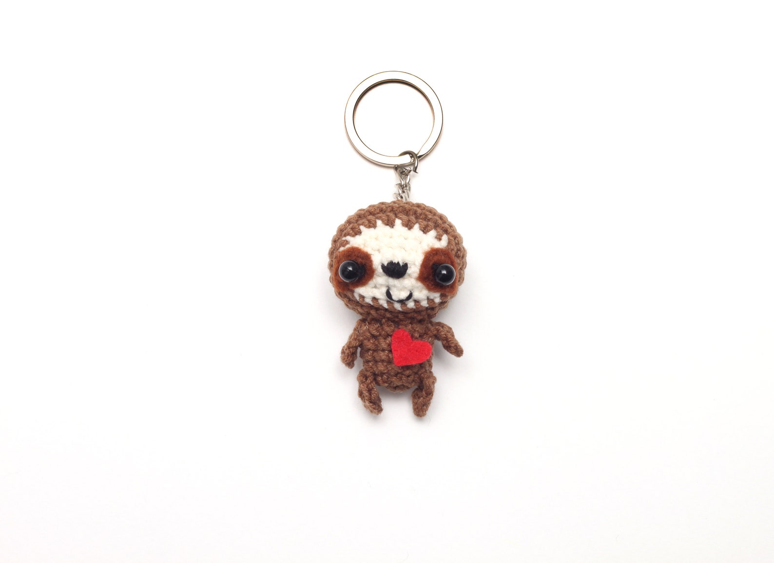 Crochet Sloth Keychain - Etsy