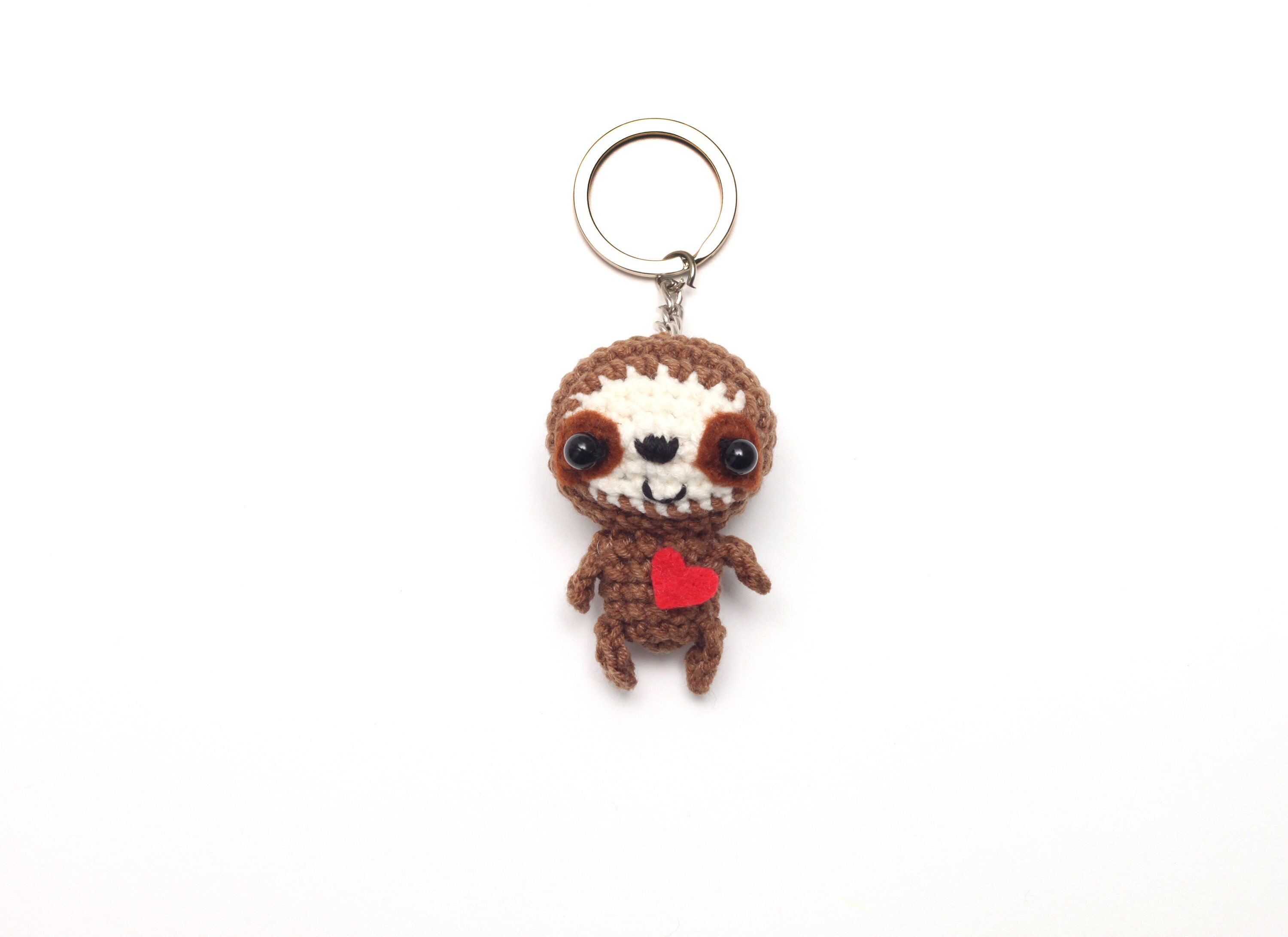 Crochet Sloth Keychain - Etsy