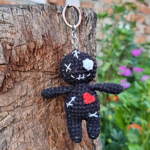 Voodoo Doll Plush Keychain Creepy Halloween Gift Voodoo Doll for Luck ...