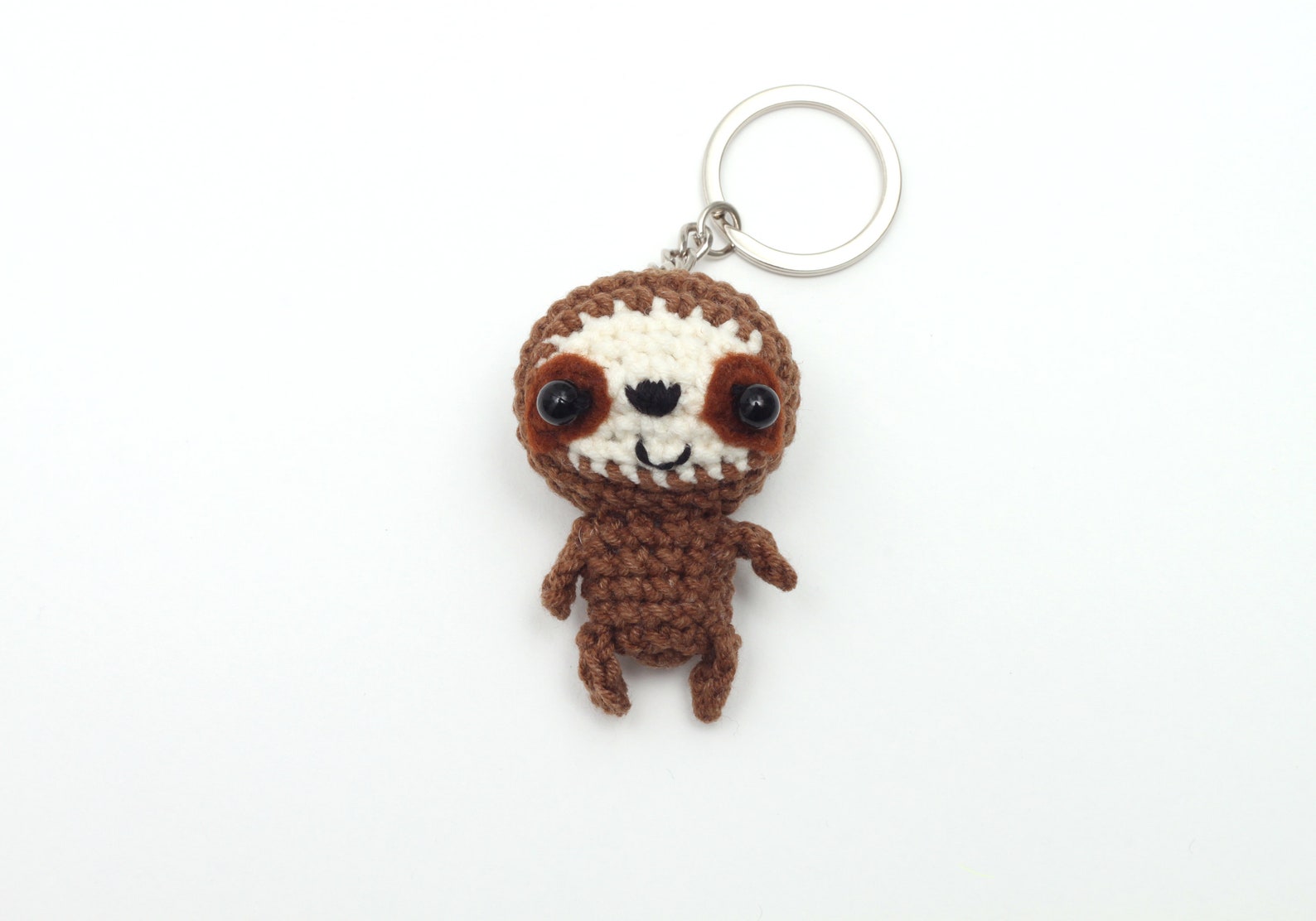 Crochet Sloth Keychain - Etsy