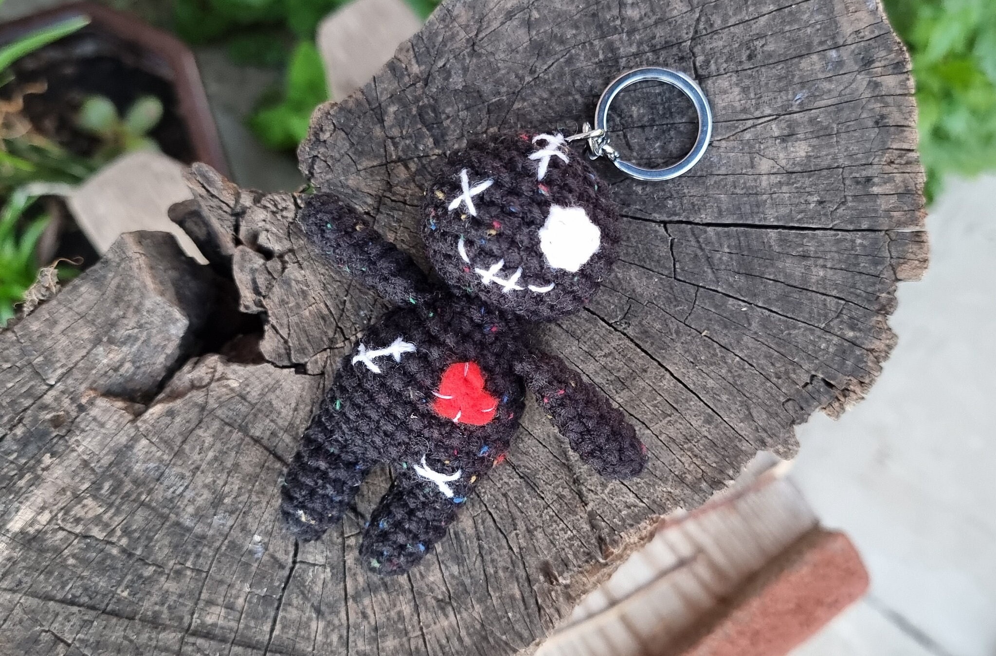 Voodoo Doll Plush Keychain Creepy Halloween Gift Voodoo Doll for Luck ...